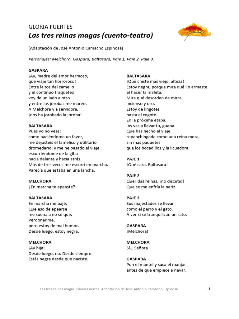 Las Tres Reinas Magas. Adaptacion | PDF