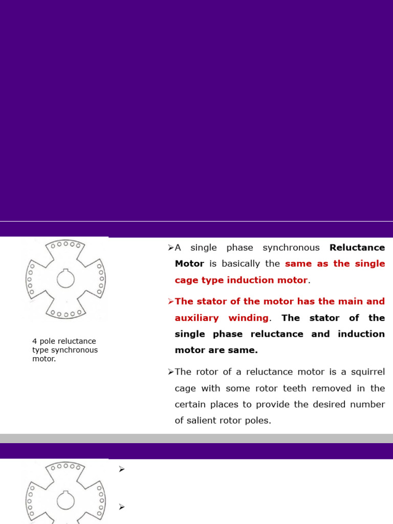 EM U4 L- Single Phase Synchronous Motors(Reluctance Motor) | PDF ...