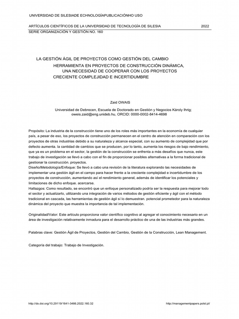 160 Owais | PDF | Scrum (desarrollo de software) | Business