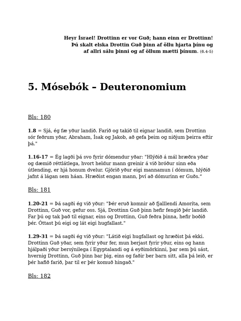 5 mose 5 | PDF