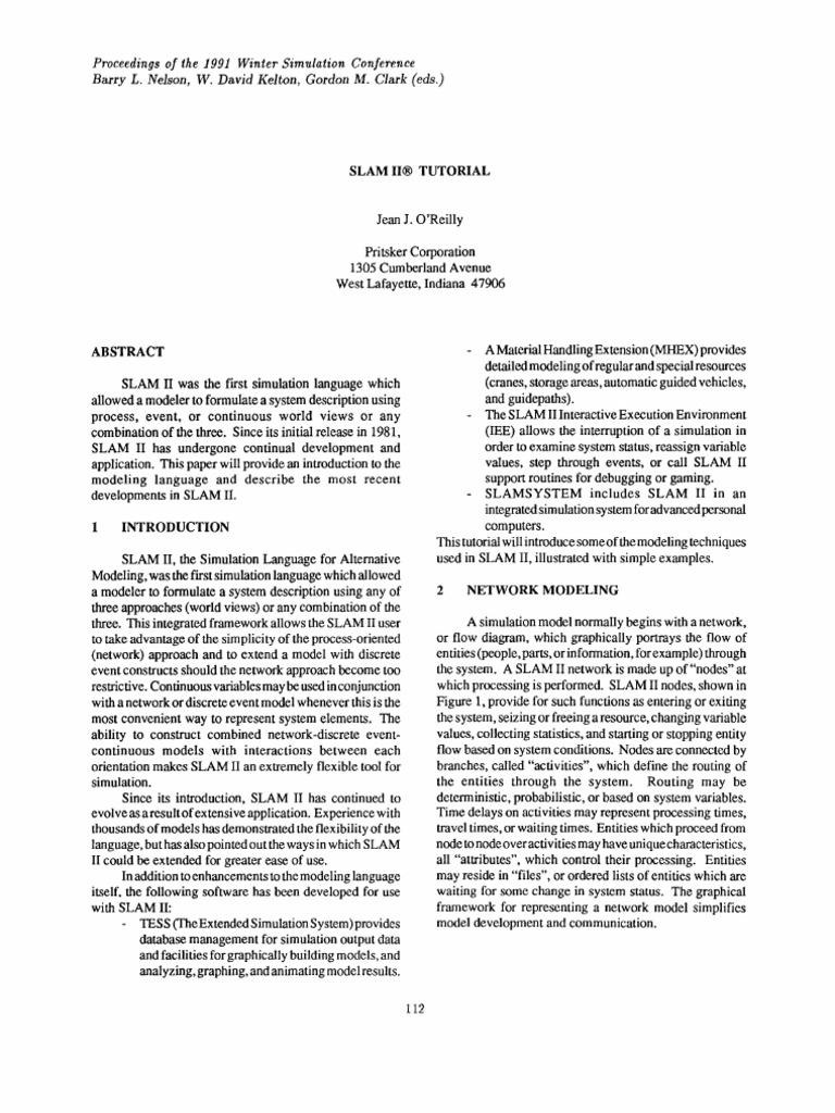 Slam | PDF | Simulation | Computer Network