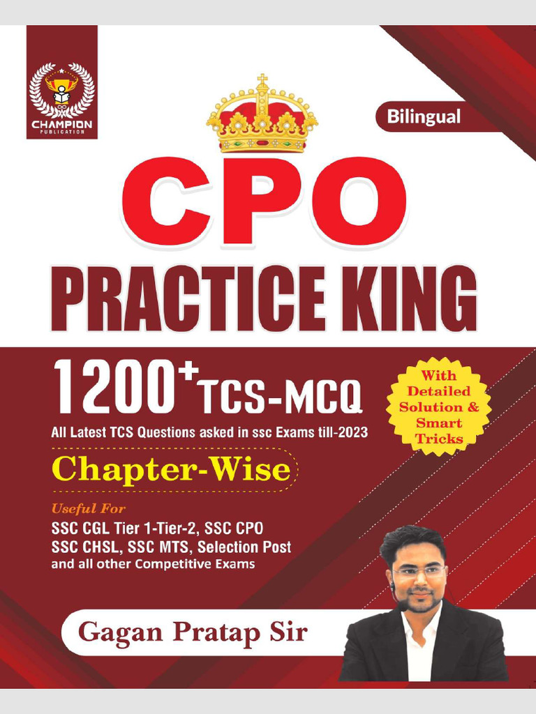 1 CPO Practice King Book All TCS Questions Gagan Pratap Sir | PDF