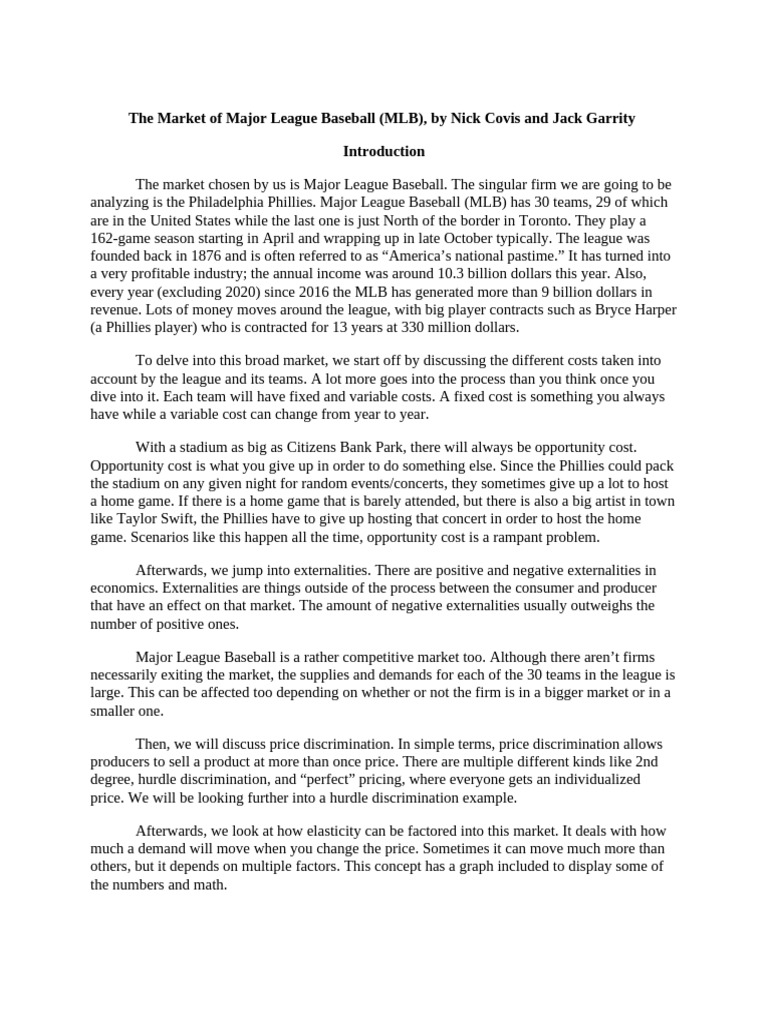 Economics Final Project | PDF | Price Elasticity Of Demand | Economic ...