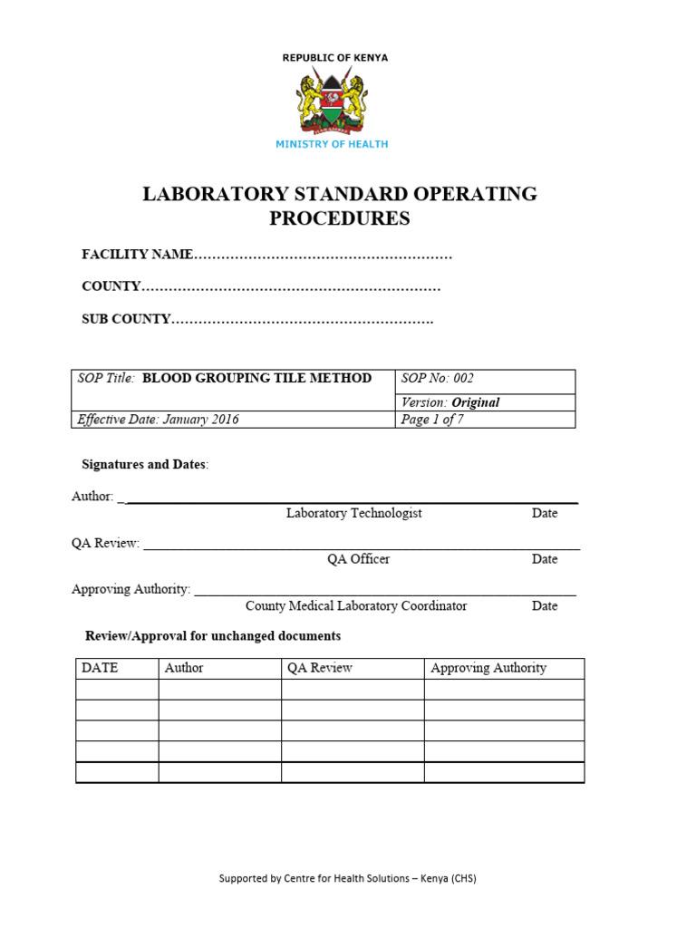 Blood Grouping Tile Method | PDF | Blood Type | Clinical Medicine