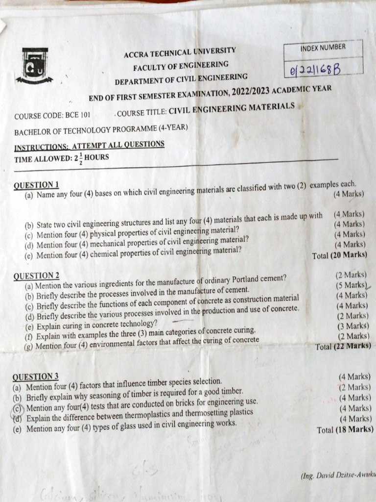 Civil Materials | PDF