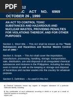 Ra 6969 | PDF | Chemical Substances | Toxicity