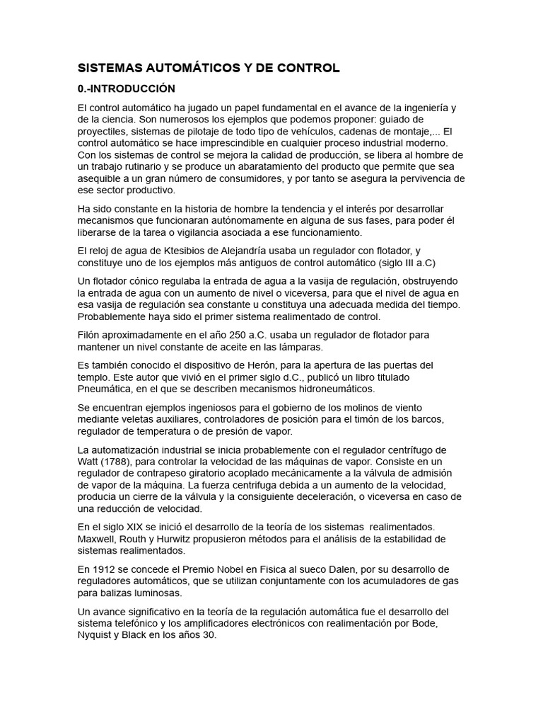 Sistemas de Control3 | PDF | Ecuaciones | Sistema de control