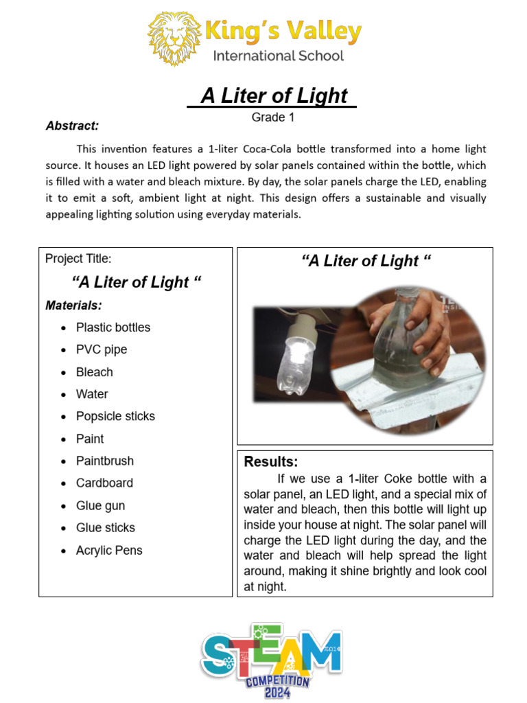 G1 - STEAM Projects | PDF | Adhesive | Coca Cola