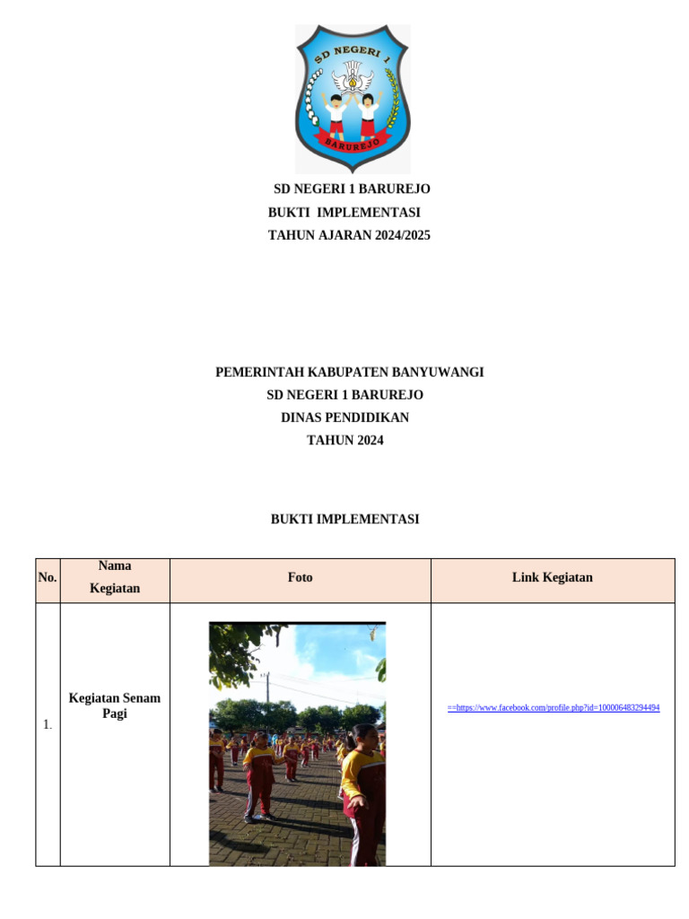 ENDHITA BUKTI IMPLEMENTASI | PDF