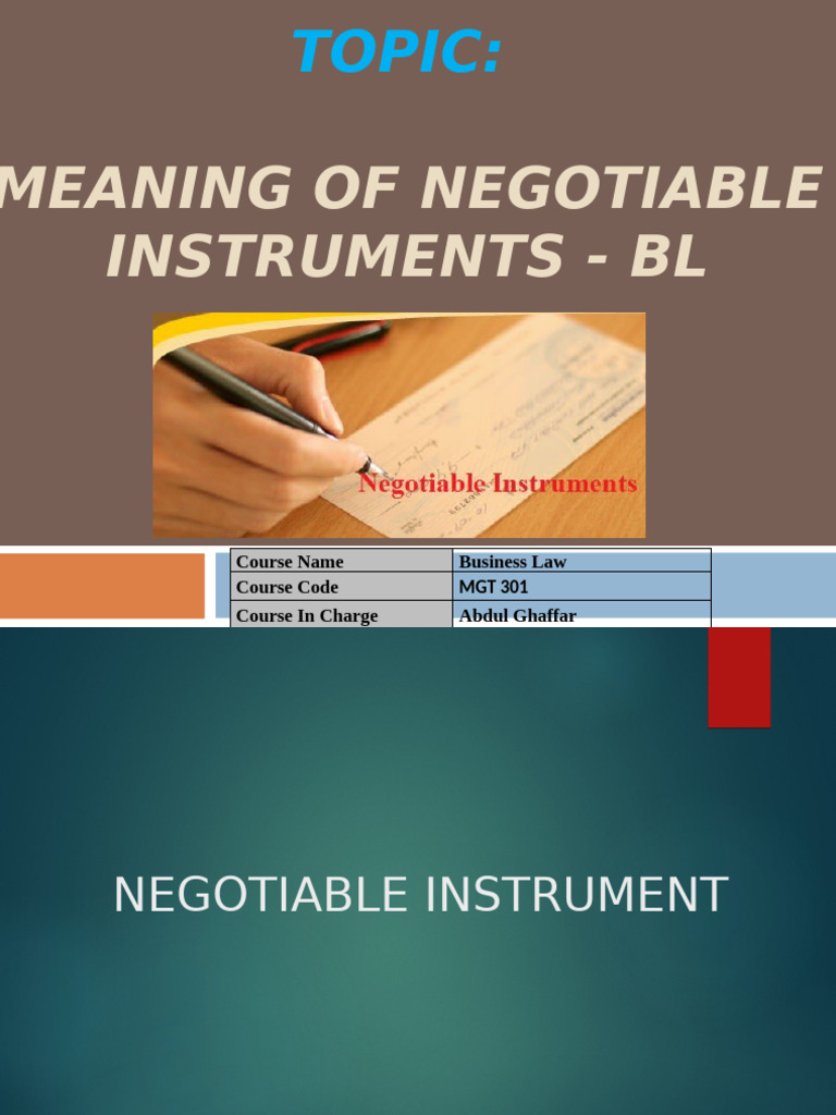 1 1negotiable Instrument - Promissory Note 24042020 023239am | PDF ...