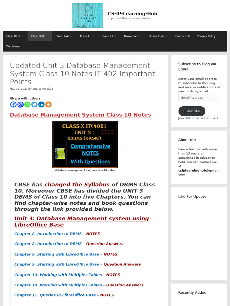 database management system | PDF | Databases | Relational Database