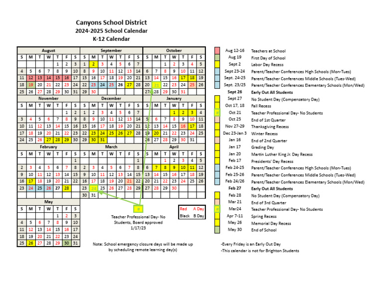2024 2025 Calendar K 12 | PDF