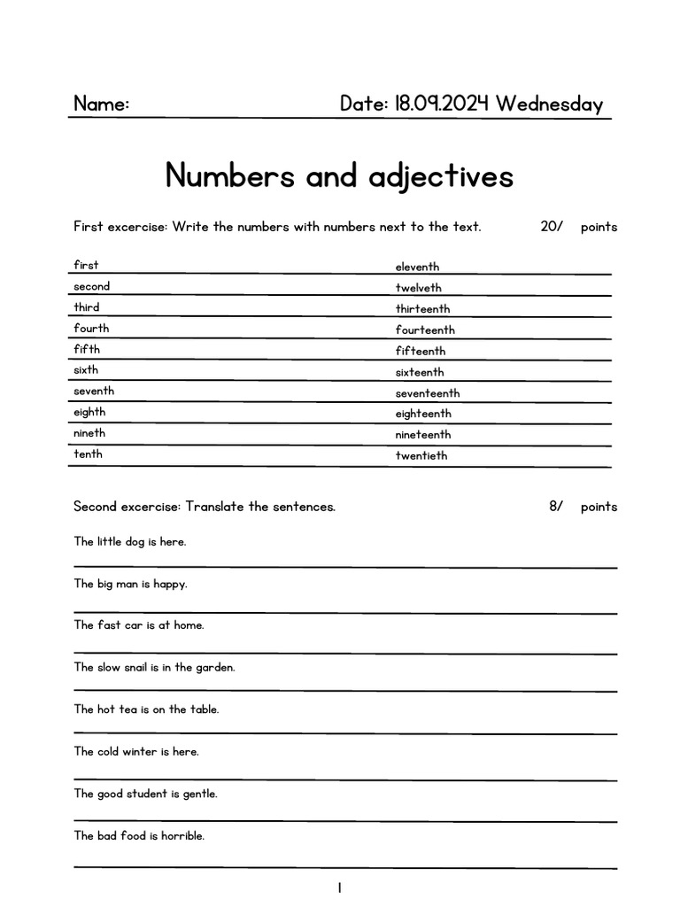 English G4 Unit 1 | PDF
