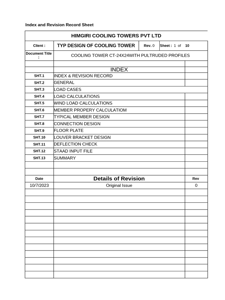 Index: Himgiri Cooling Towers PVT LTD | PDF | Bending | Strength Of ...