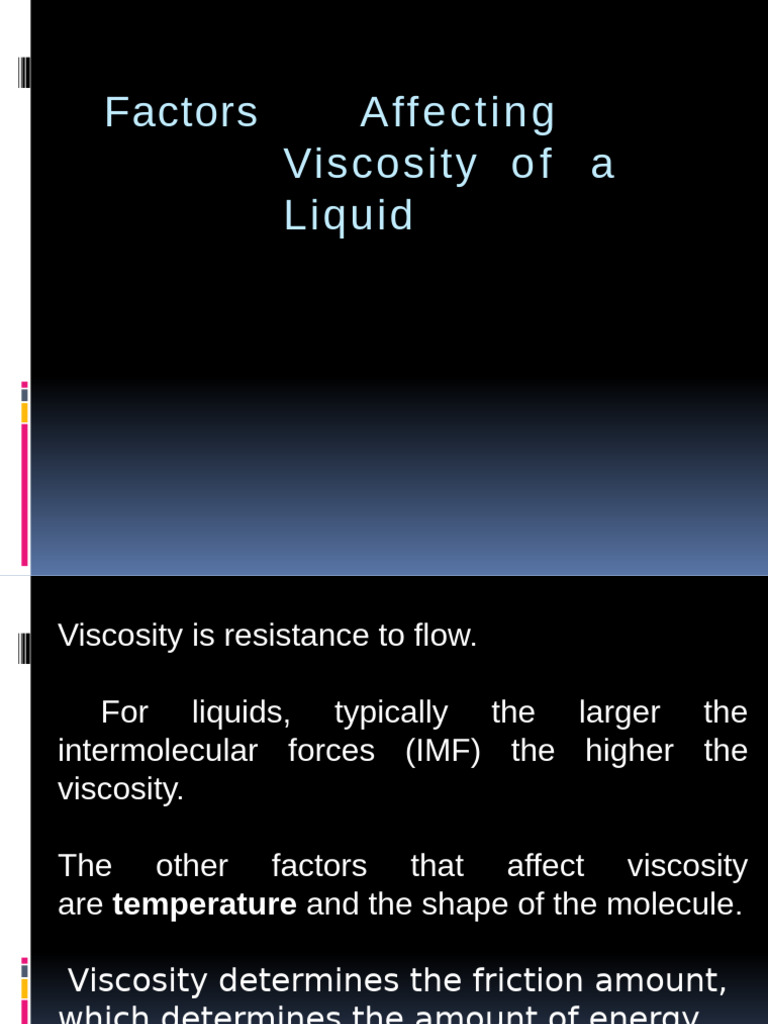 Factors Affecting The Broth Viscosity | PDF | Viscosity | Fluid Mechanics