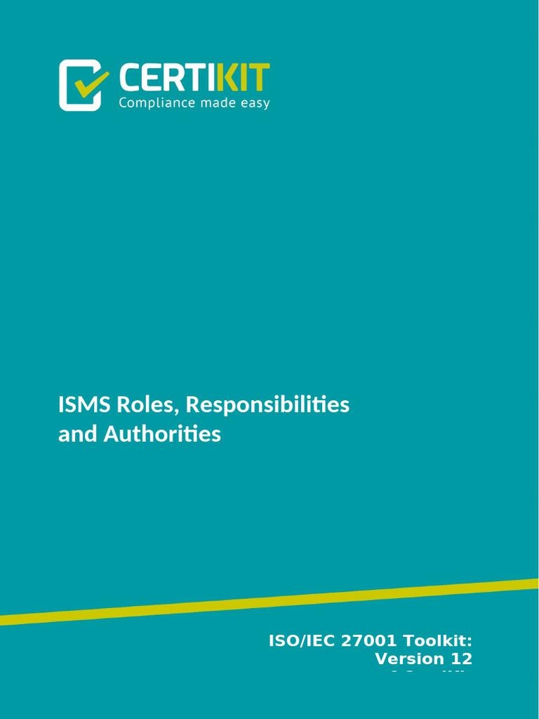 ISMS-DOC-05-2 InfoSec Roles Responsibilities and Authorities | PDF | Information Security ...