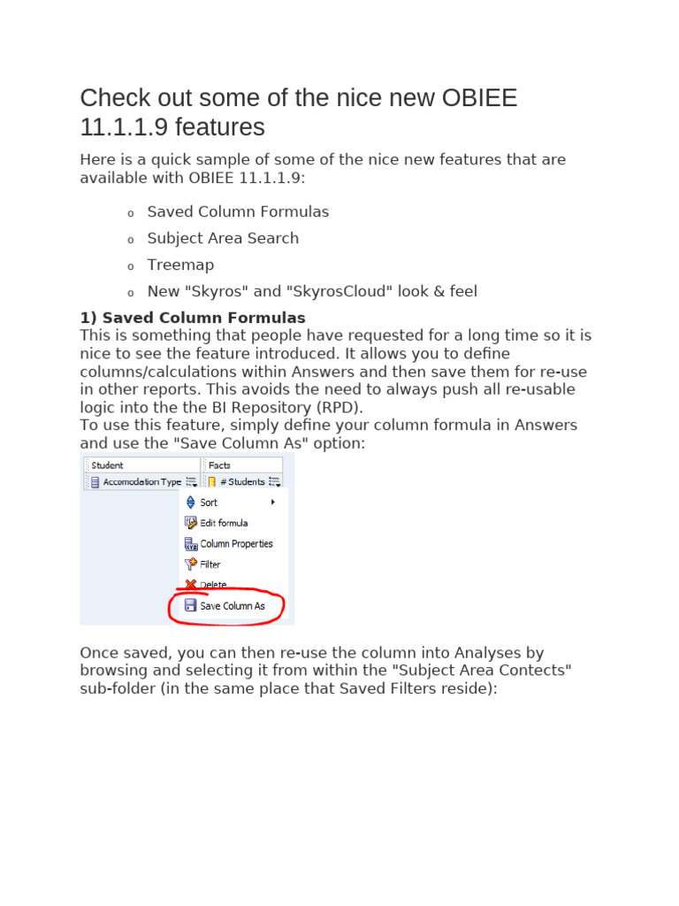 Check Out Some of The Nice New OBIEE 11 | PDF | Databases | Data Management