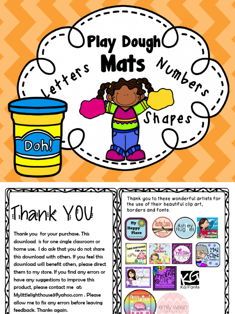 Play Dough Learning Mats for Kids | PDF | Letter Case | Writing