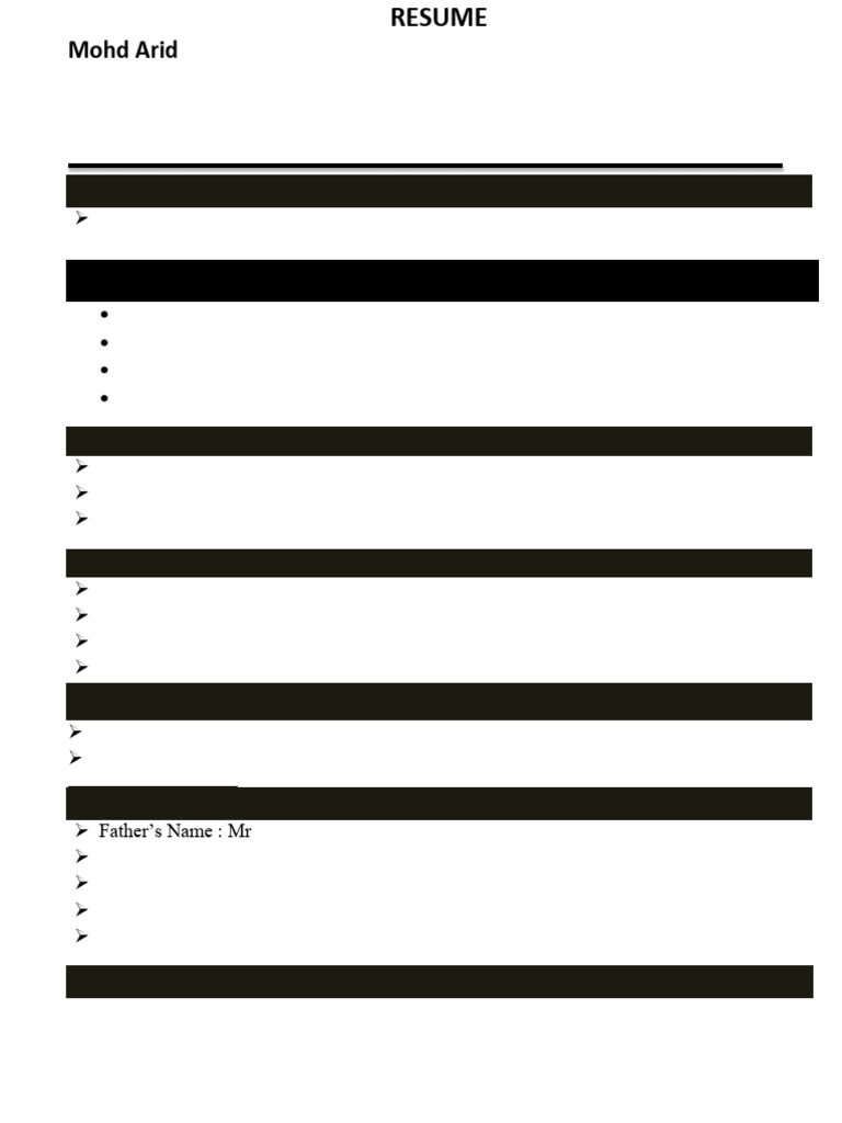 Mohd Arid Resume 2 | PDF