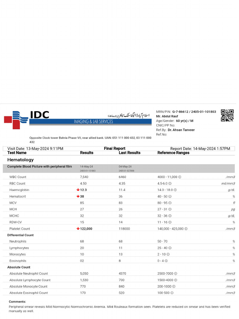 Patient Report PDF | PDF