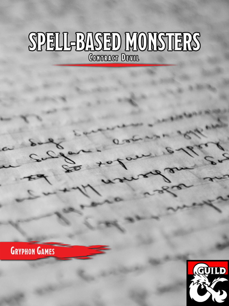 Spell-Based Monsters - Contract Devil | PDF | D20 System | Gary Gygax Games
