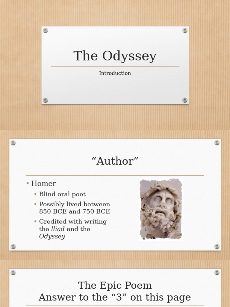 The Odyssey Introduction | PDF | Odyssey | Homer