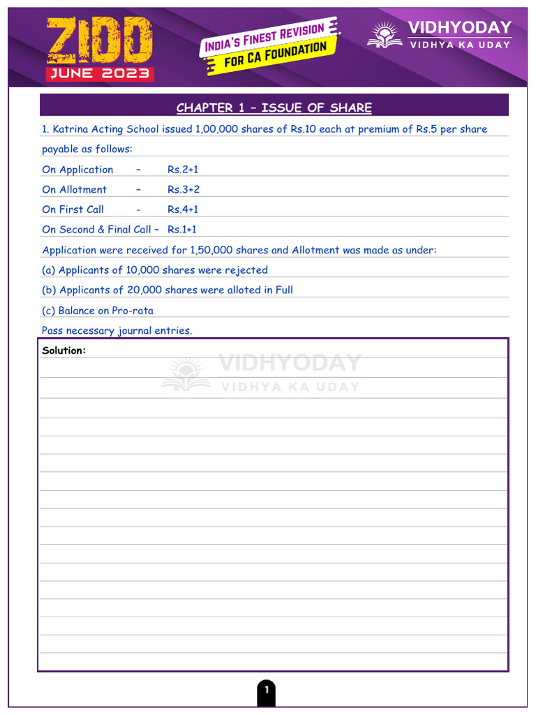 Share Issuance Journal Entries | PDF | Cheque | Debits And Credits