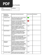 Safety Gemba Walk Checklist | PDF