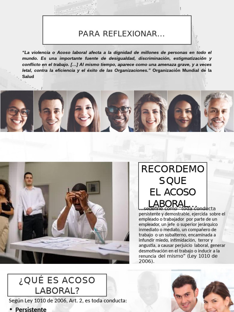 Prevención y Consecuencias del Acoso Laboral | PDF | Acoso sexual | La ...