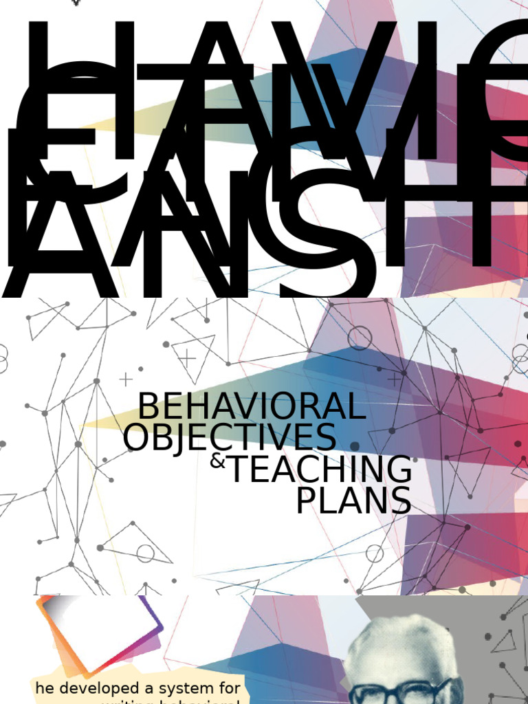 Behavioral Objectives and Teaching Plans | PDF | Learning | Anxiety