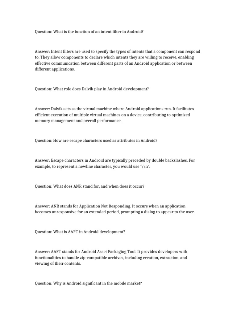 Key Concepts in Android Development | PDF