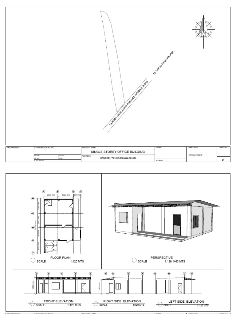 Single Storey Office Building Plans | PDF | Pipe (Fluid Conveyance ...