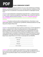 Flag Ceremony Script | PDF