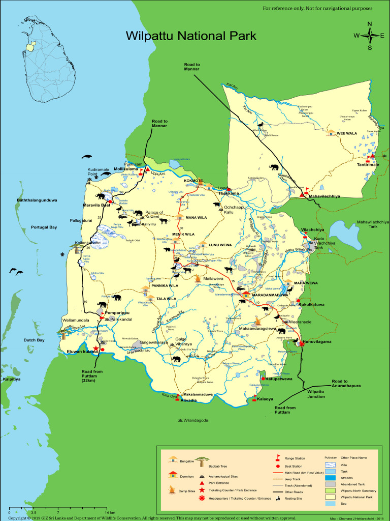 Wilpattu NP Map | PDF