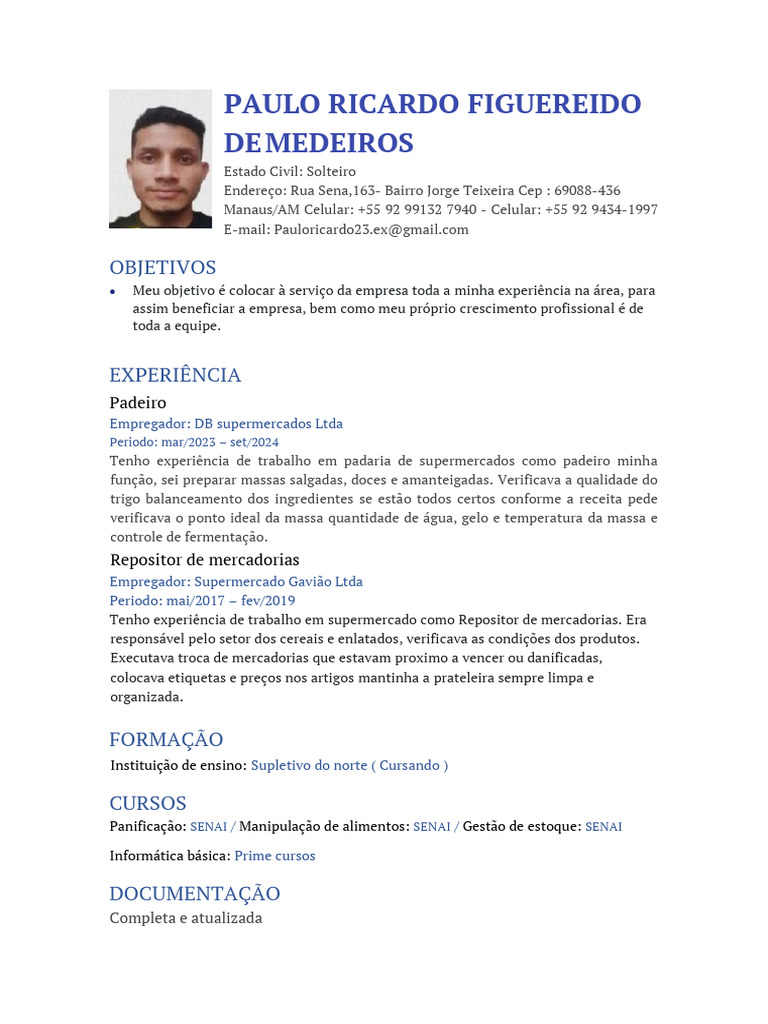 Meu Curriculo 001002 | PDF
