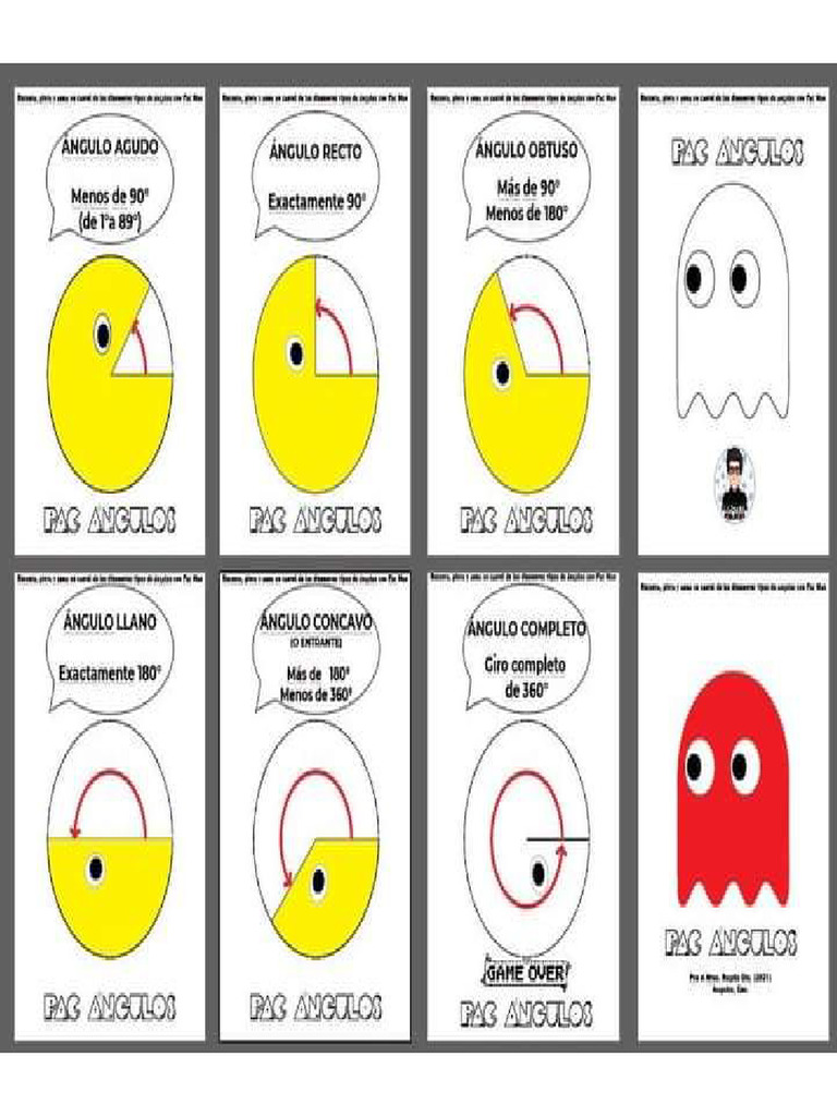 ?? Ángulos Con Pacman | PDF