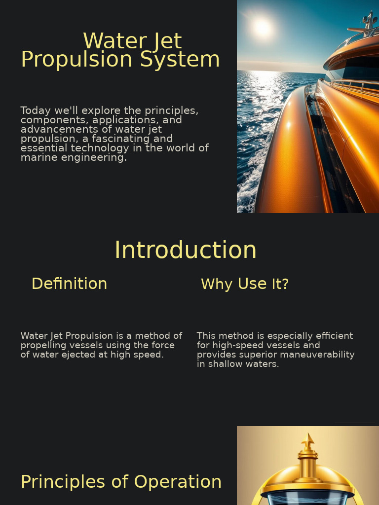 Marine Water Jet Propulsion Overview | PDF | Jet Engine | Marine Propulsion