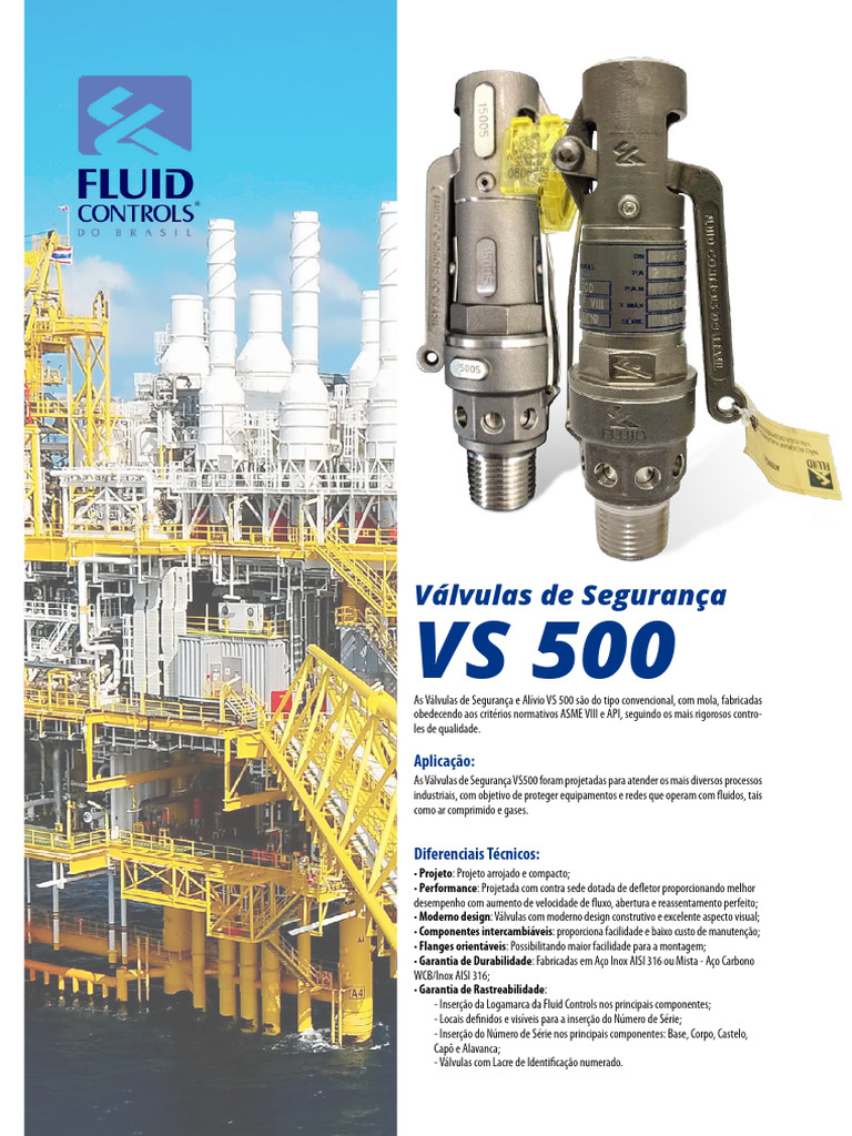 Válvulas de Segurança VS 500: Características e Aplicações | PDF ...