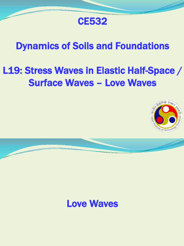 2024 - 11 - 05 Stress Waves in Elastic Half-Space - Love Waves | PDF ...