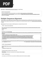 Clustal Omega EMBL-EBI | PDF