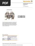 Weidmüller WDU 2.5 Technical Data Sheet | PDF | Manufactured Goods ...