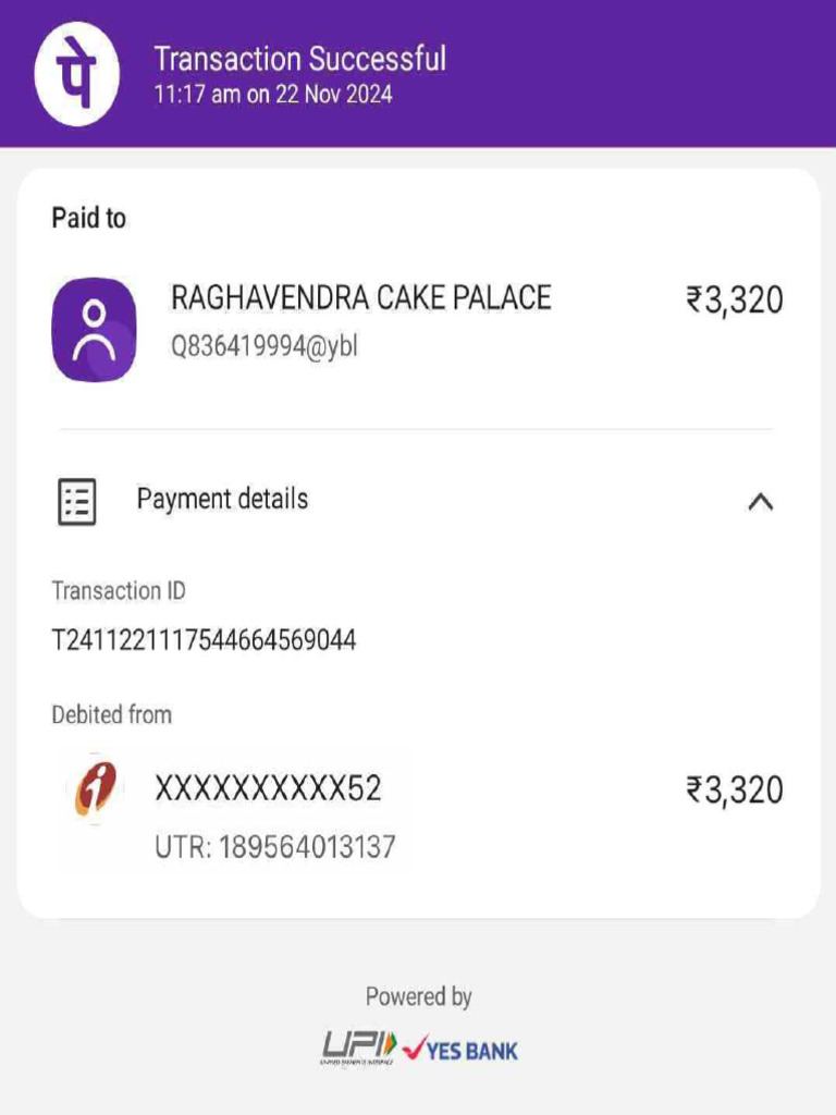 Snacks Bill 3320 | PDF