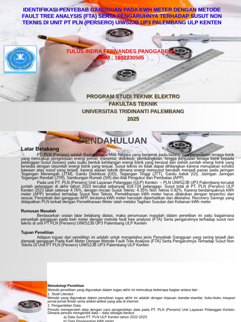 Penyebab Gangguan KWh Meter PLN ULP Kenten | PDF