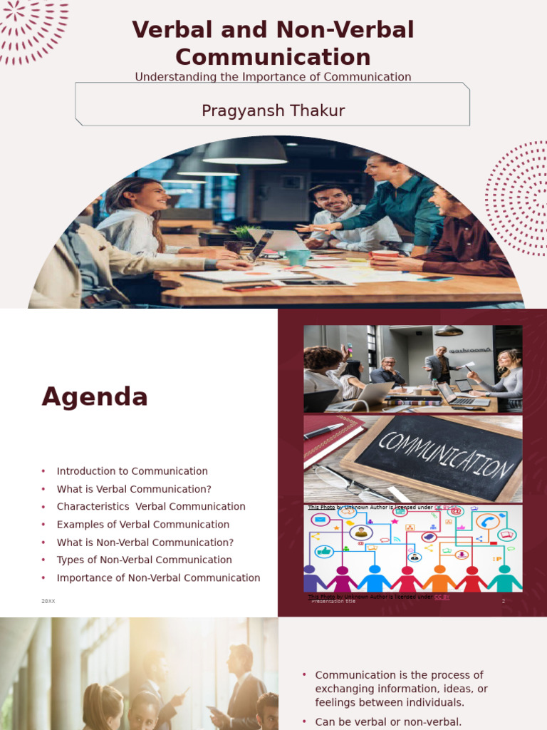 Verbal and Non-Verbal Communication | PDF | Communication | Nonverbal ...