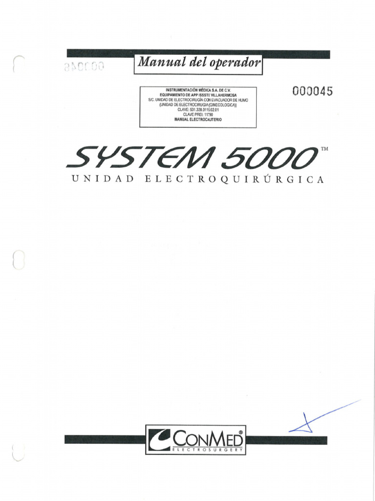 Unidad de Electrocirugía Con Evacuador de Humo System 5000+aer Defense | PDF