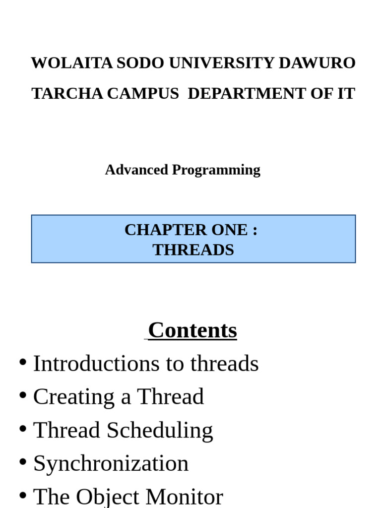 Advanced Programming-Unit 1 | PDF | Process (Computing) | Thread (Computing)