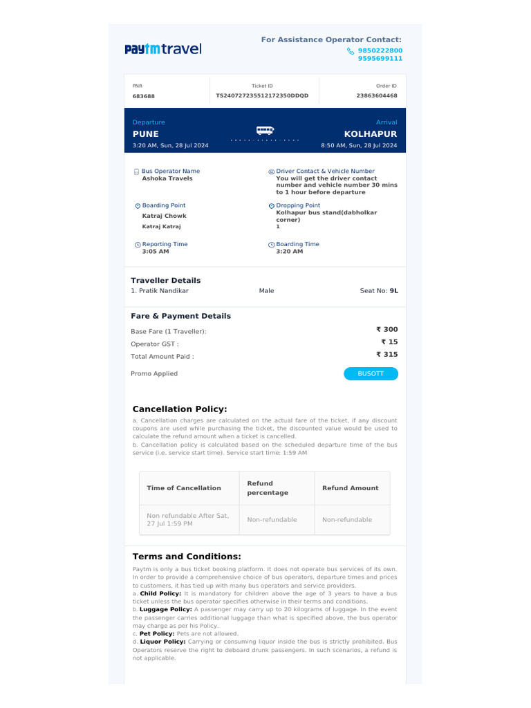FT RECEIPT | PDF | Bus | Identity Document