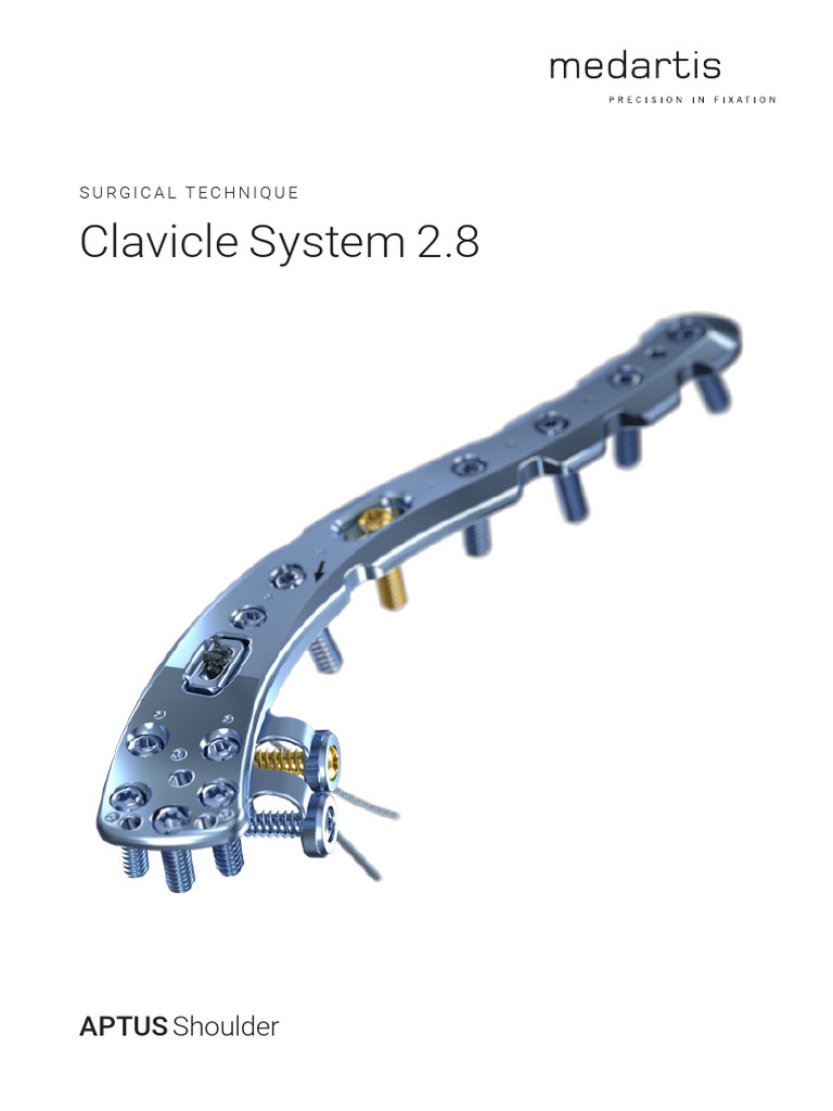 R SHOULDER-01010101 v1 en Clavicle Surgical Technique | PDF | Screw | Drill