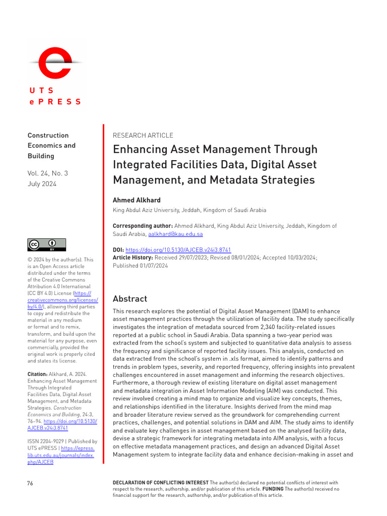 Asset - Management - and - Meta-Data - 2024 | PDF | Building ...