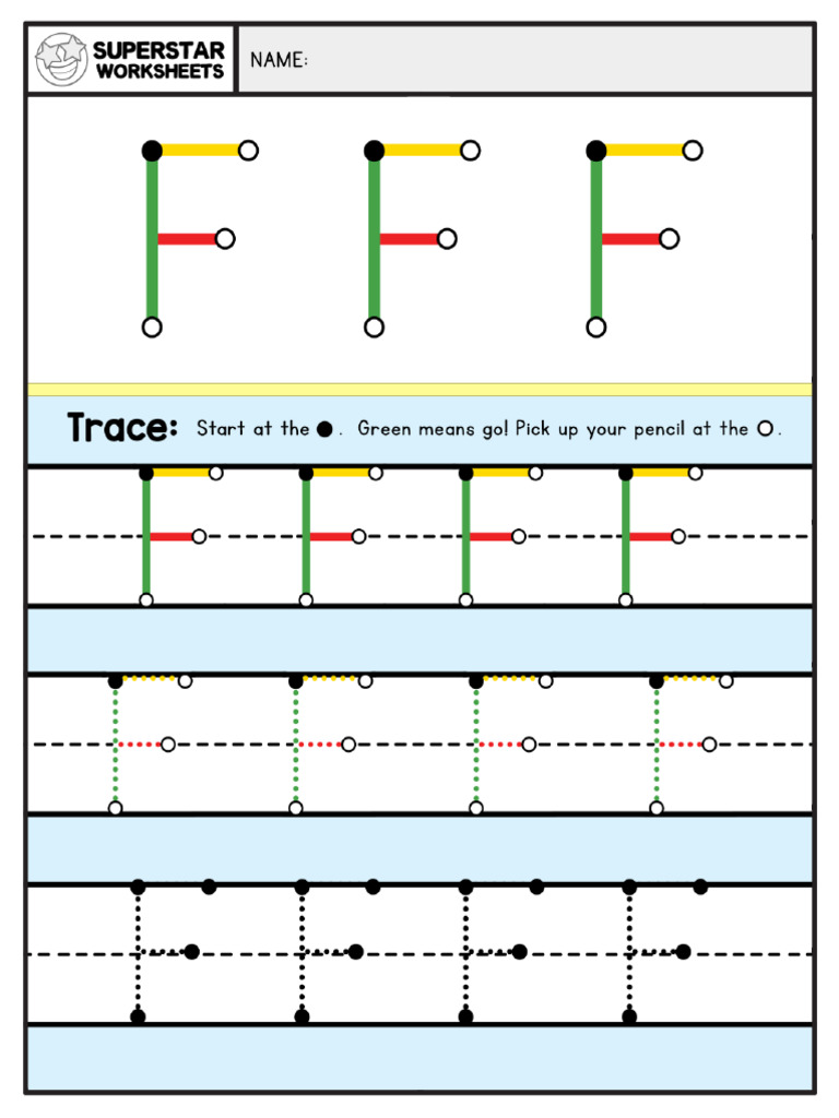 Alphabet Worksheets Letter f | PDF